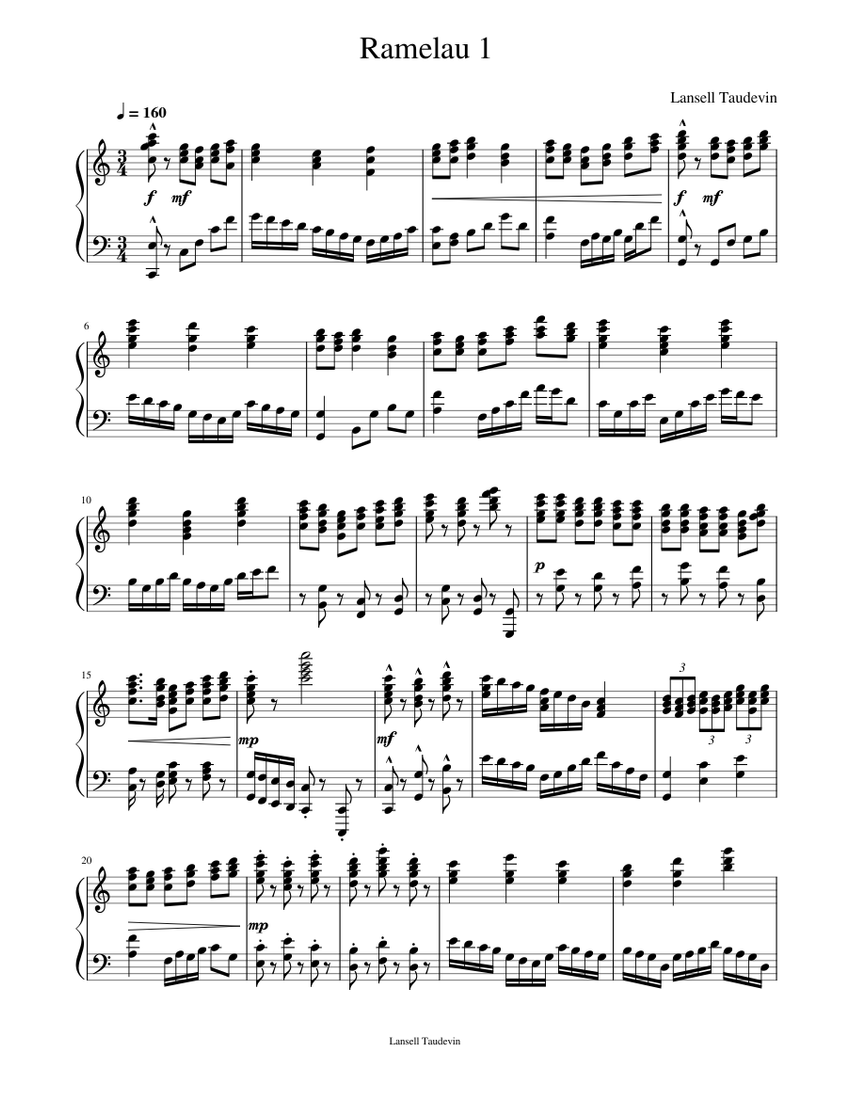 Ramelau 1 Sheet music for Piano (Solo) | Musescore.com