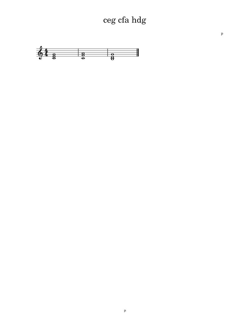ceg cfa hdg Sheet Music for Piano (Solo) easy | MuseScore.com