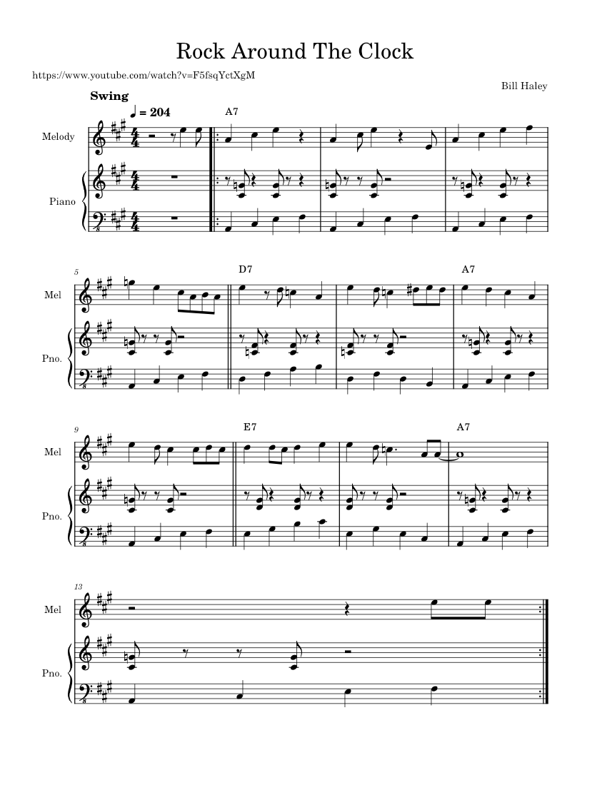 Rock around the clock – Bill Haley & His Comets Rock Around The Clock ...