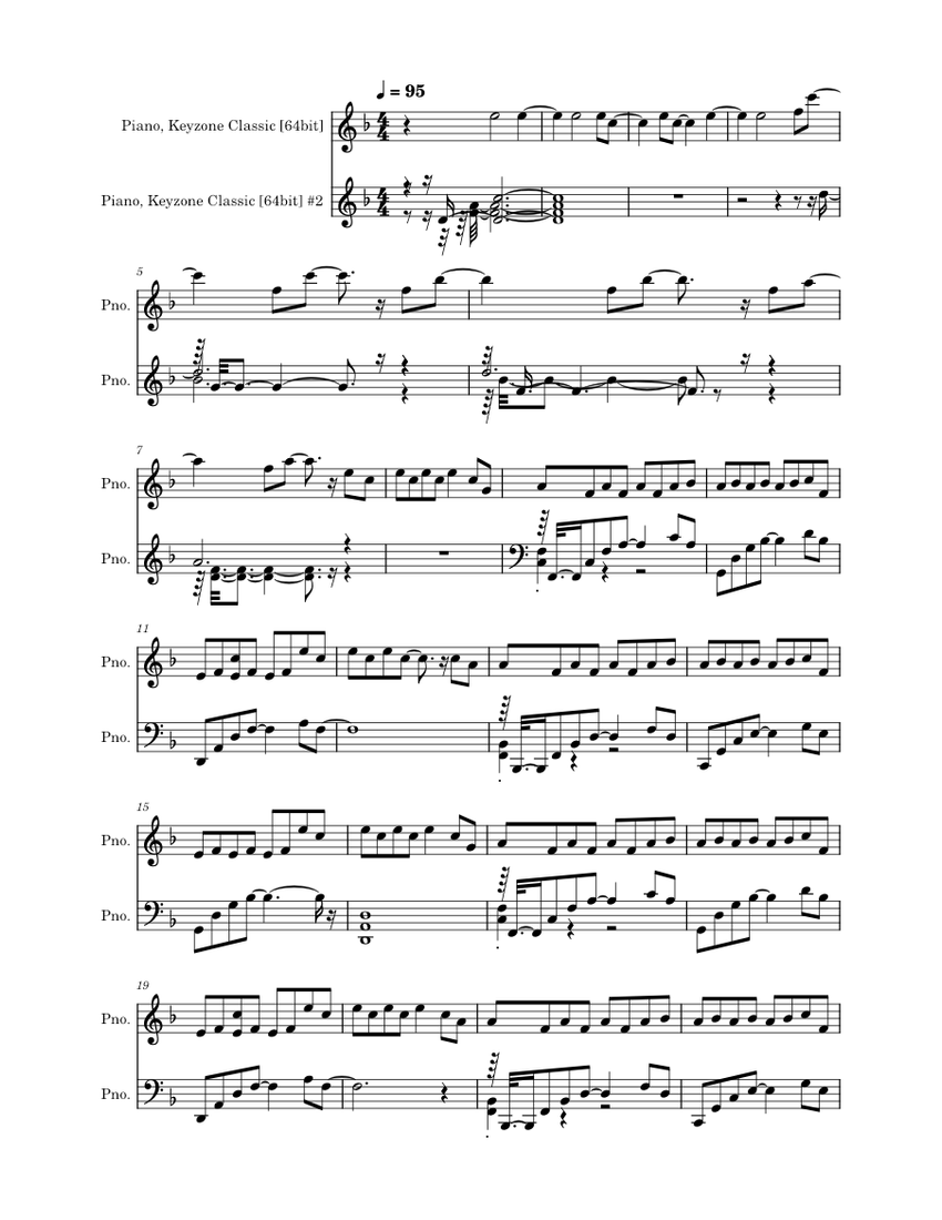 Snowfall [Øneheart & reidenshi] piano Sheet music for Piano (Piano Duo ...