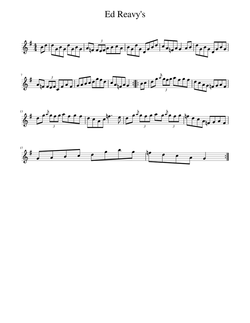 Ed Reavy's Sheet music for Piano (Solo) Easy | Musescore.com