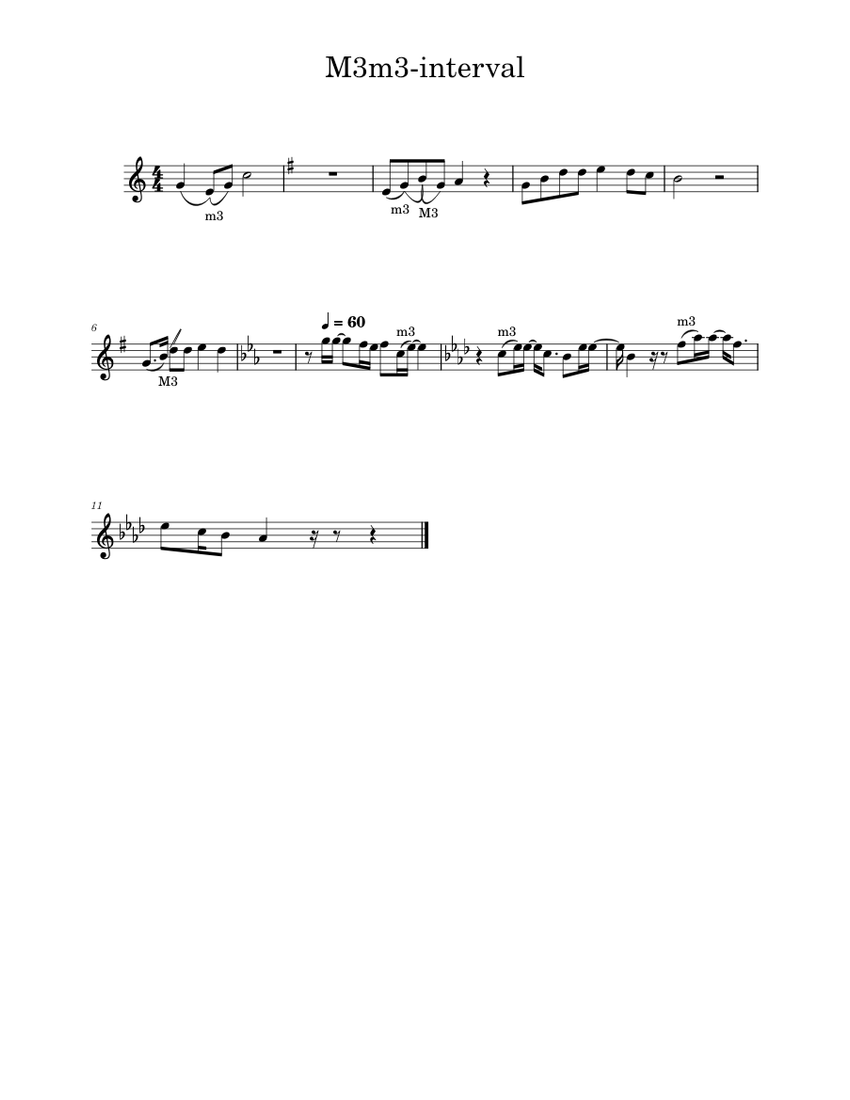 M3m3-interval Sheet music for Piano (Solo) | Musescore.com