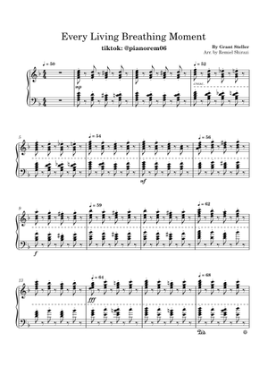Play Official version of Every Living Breathing Moment Sheet Music by ...