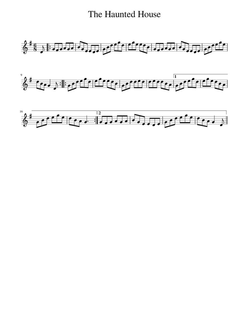 The Haunted House Sheet music for Piano (Solo) Easy | Musescore.com