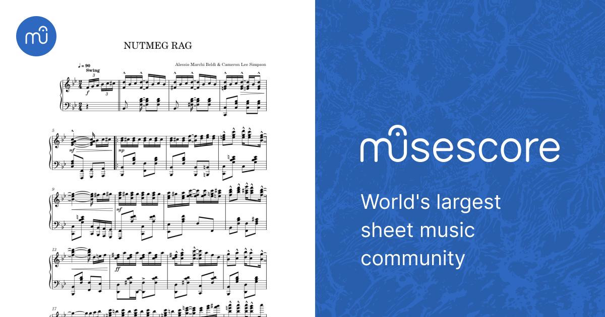 Nutmeg Rag Sheet music for Piano (Solo) | Musescore.com