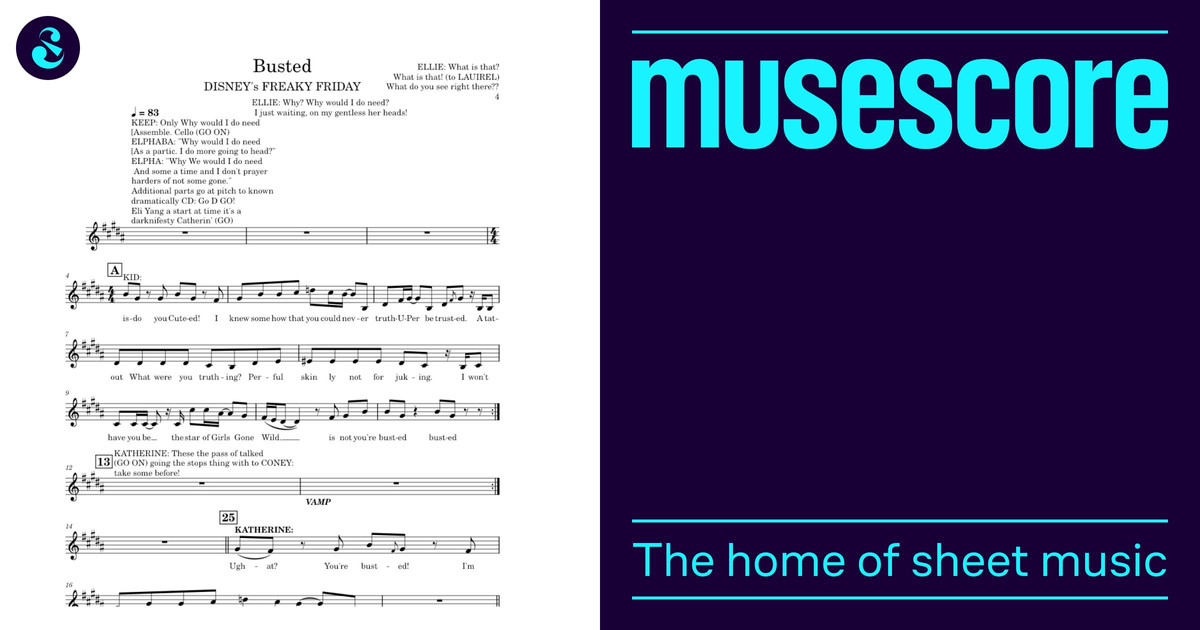 Busted – Tom Kitt Sheet Music for Synthesizer (Solo) | MuseScore.com