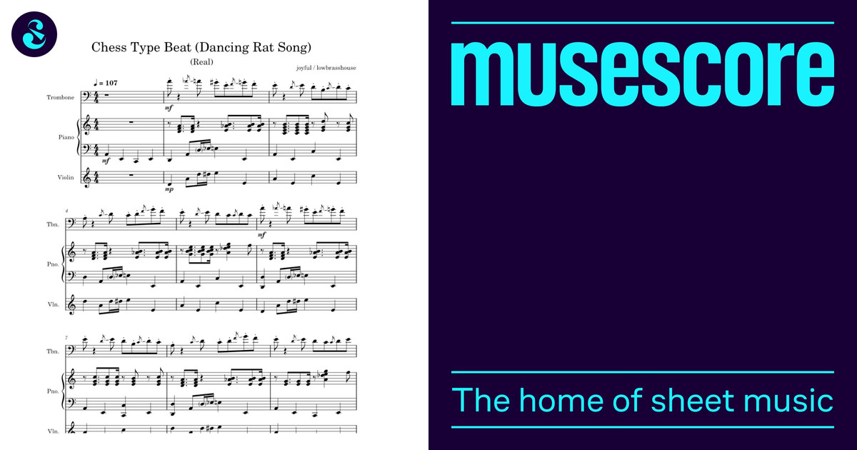 Chess Type Beat Sheet music for Piano, Trombone, Violin (Mixed Trio ...