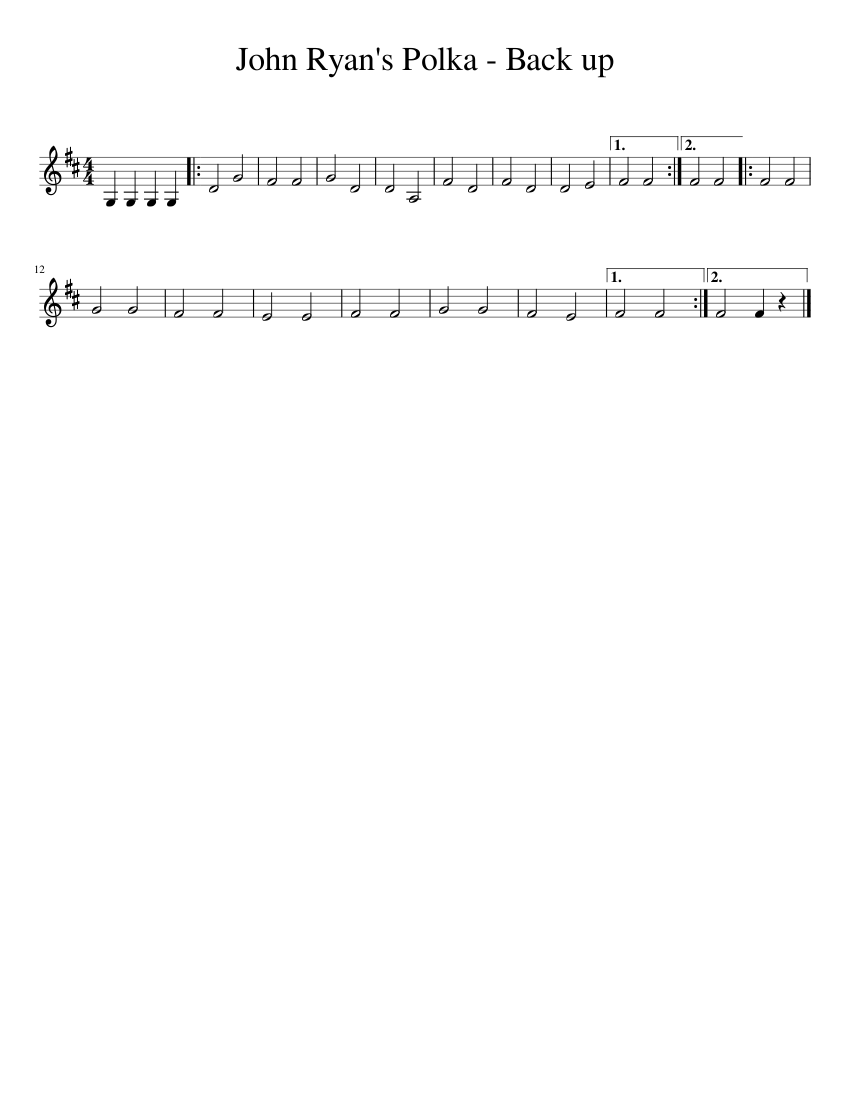 John Ryan s Polka Back up - piano tutorial