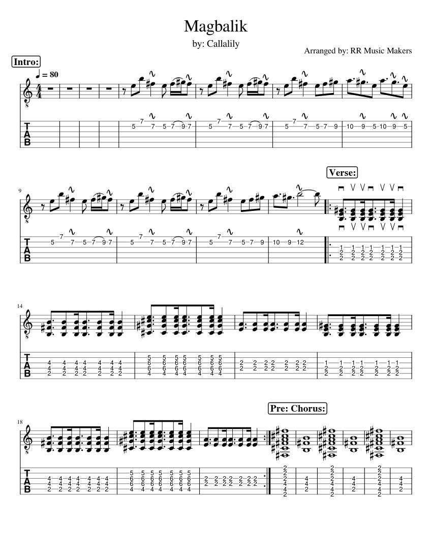 magbalik guitar chords basic
