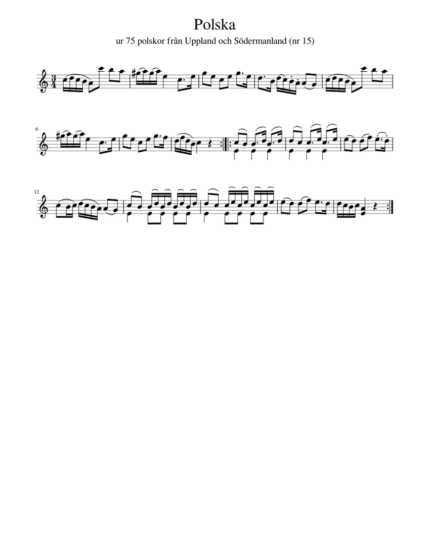 Polska Sheet music for Piano (Solo) Easy | Musescore.com