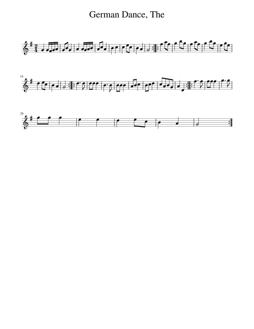 The German Dance Sheet music for Piano (Solo) | Musescore.com