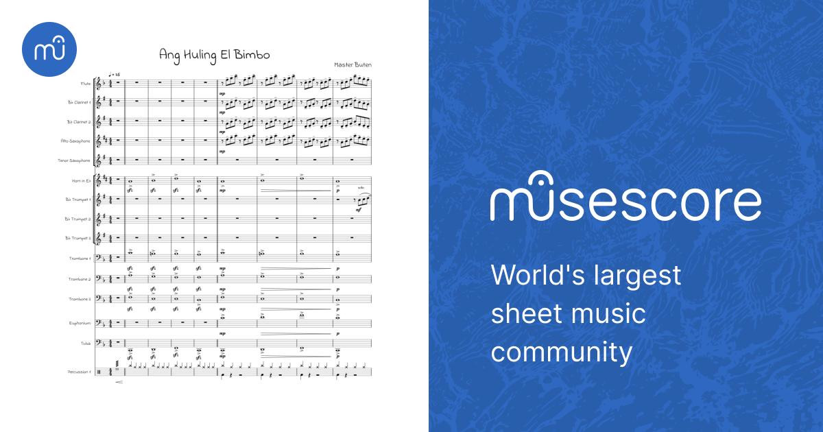 Ang huling el bimbo – Eraserheads Ang huling El Bimbo – Eraserheads Concerto Sheet Music for ...
