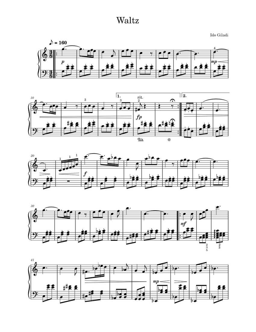 Waltz Sheet music for Piano (Solo) | Musescore.com