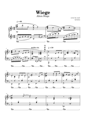 wiege - alien stage Sheet Music for Piano (Solo) | MuseScore.com