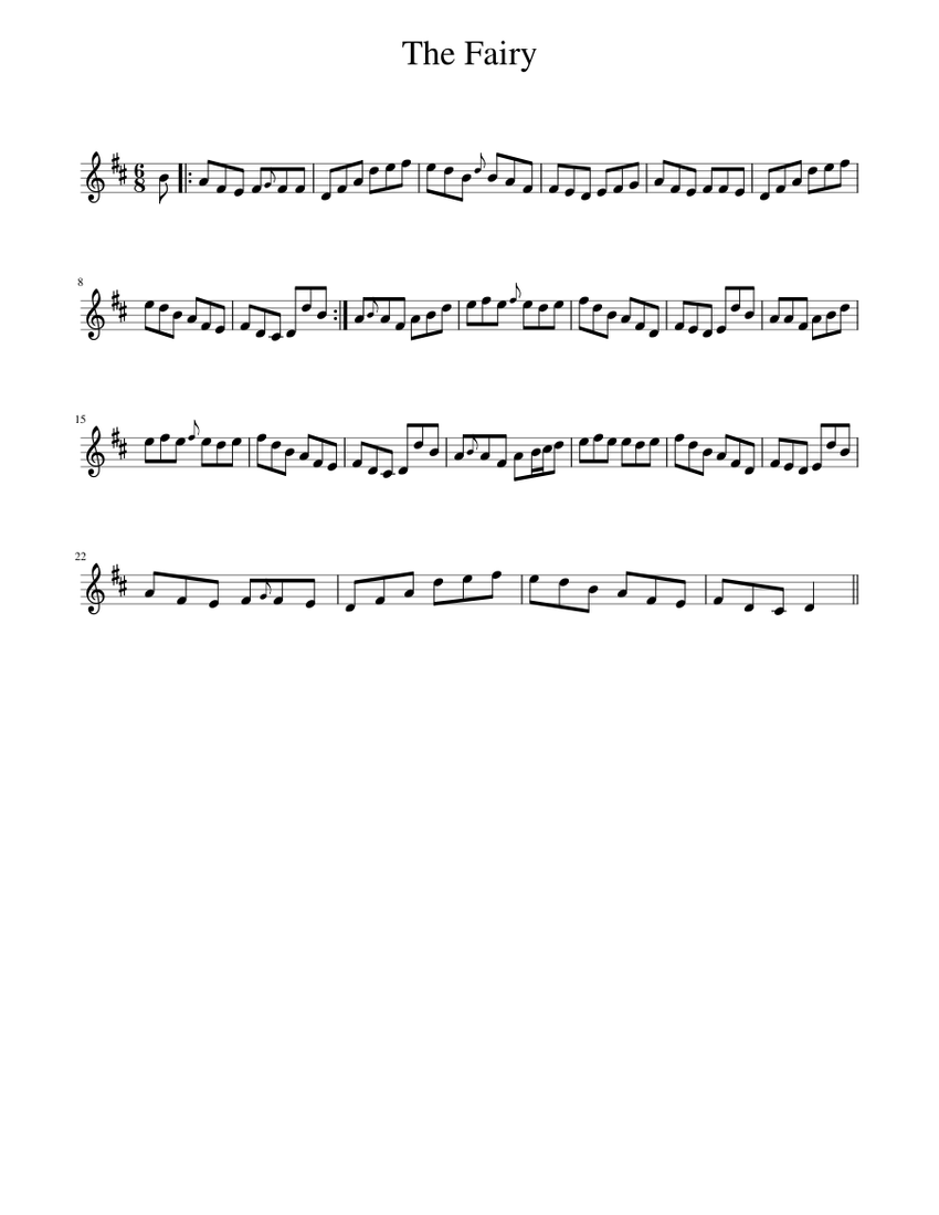 The Fairy Sheet music for Piano (Solo) Easy | Musescore.com