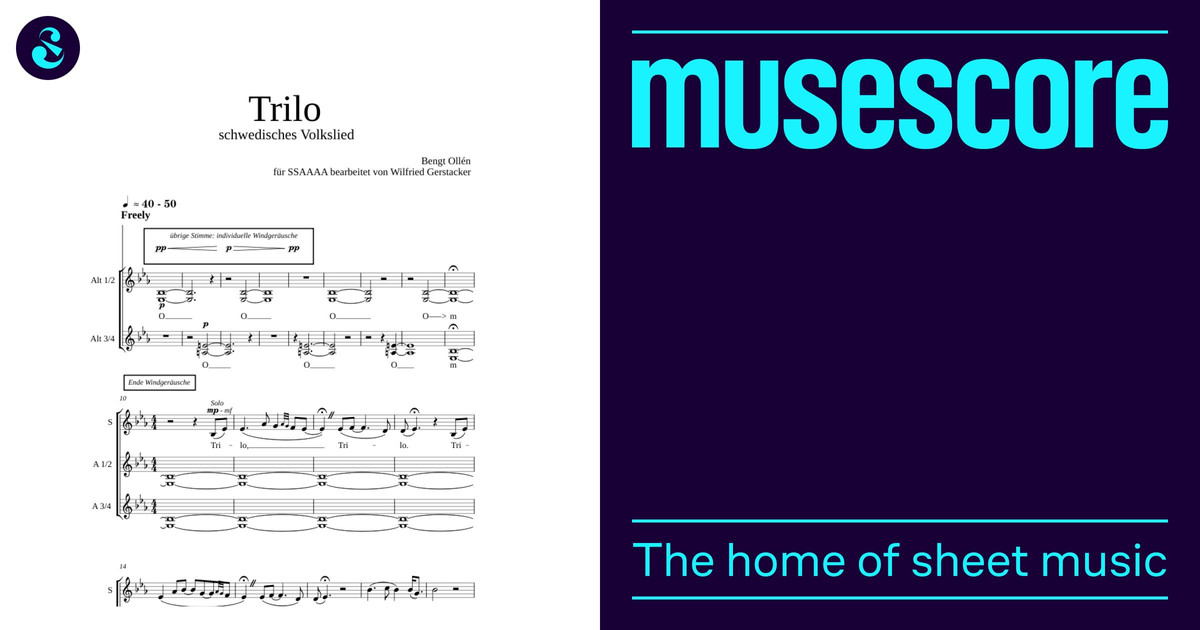 Trilo Sheet Music for Piano, Synthesizer (Mixed Quartet) | MuseScore.com