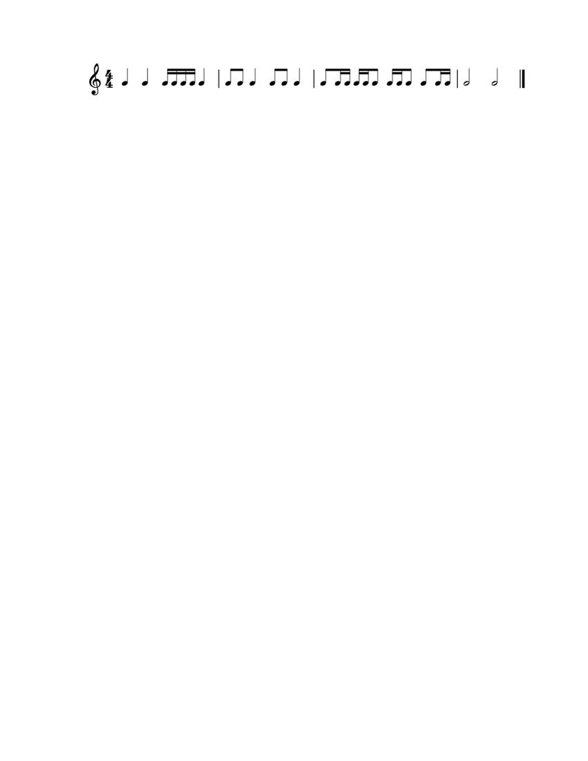 Rhythm Sample 5 Sheet music for Piano (Solo) | Musescore.com