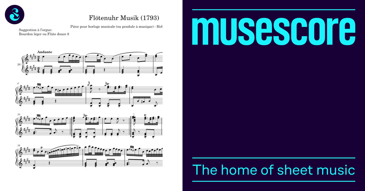 Flötenuhr Musik (1772/1792) - Joseph Haydn Sheet music for Organ (Solo ...