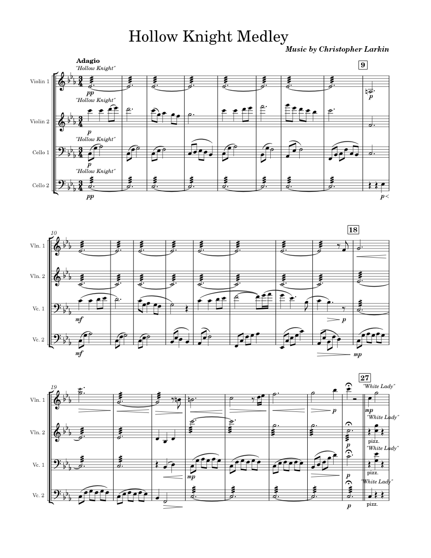 Hollow Knight Medley, Song Collection – Christopher Larkin Hollow ...