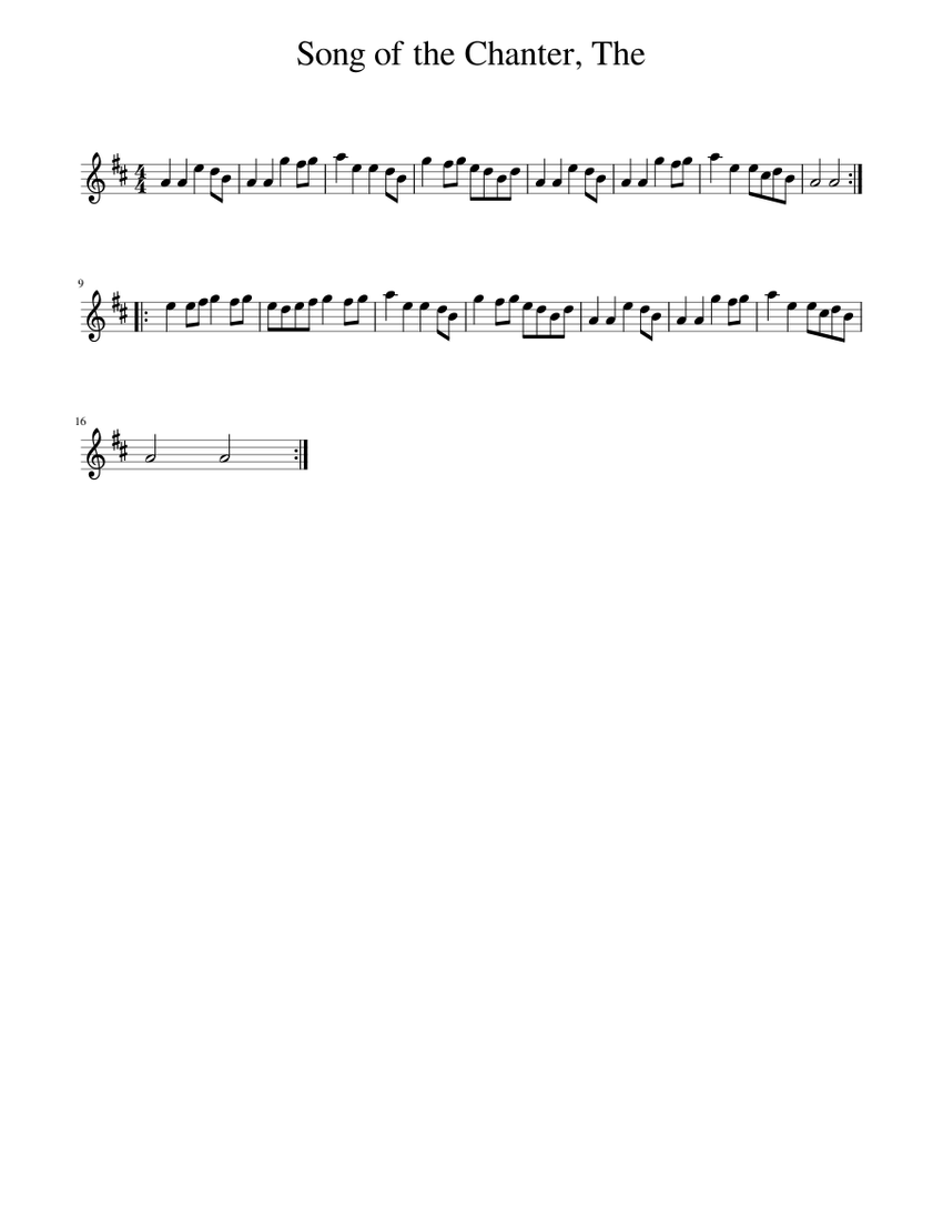 The Song of the Chanter - piano tutorial