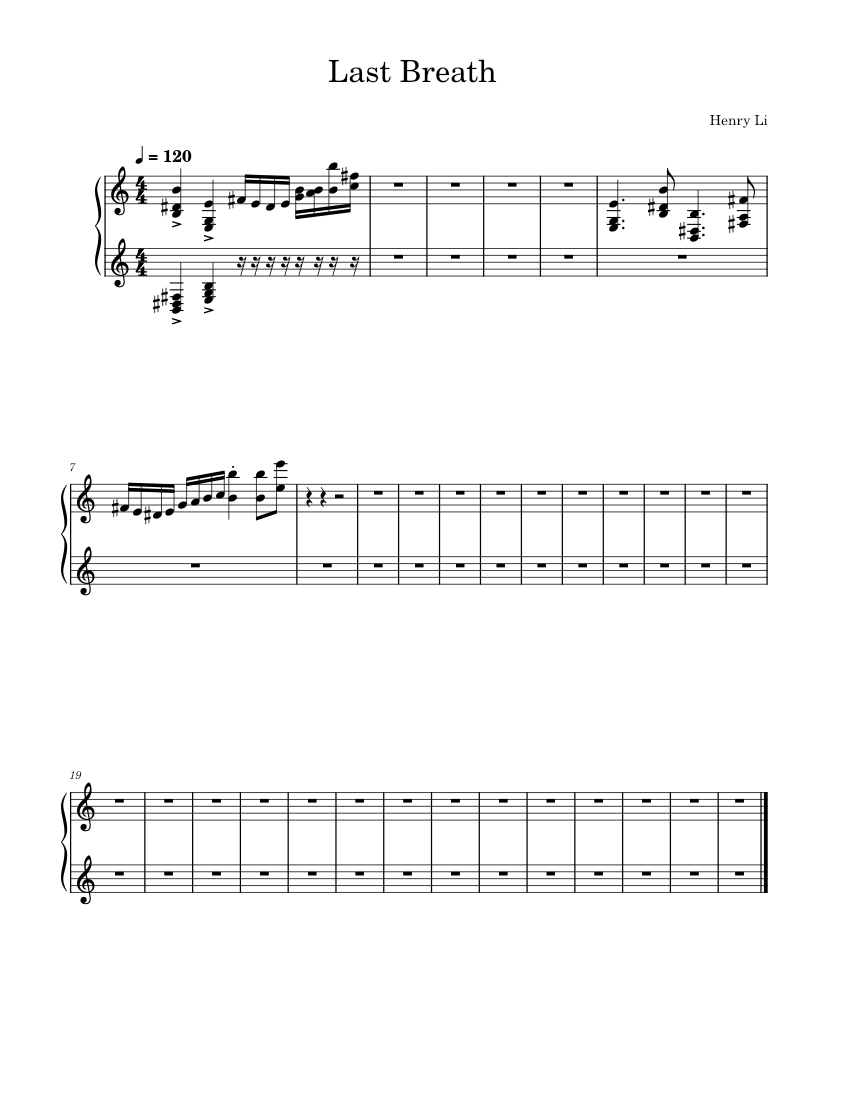 Hiraeth - Henry Li Sheet music for Piano (Solo) Easy | Musescore.com