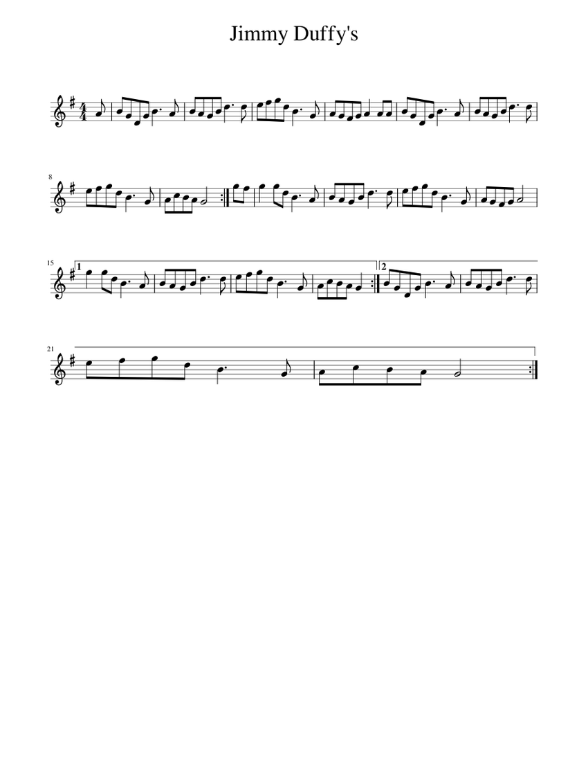 Jimmy Duffy's Sheet music for Piano (Solo) Easy | Musescore.com