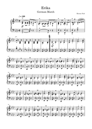 Erika Sheet Music for Piano (Solo) | MuseScore.com