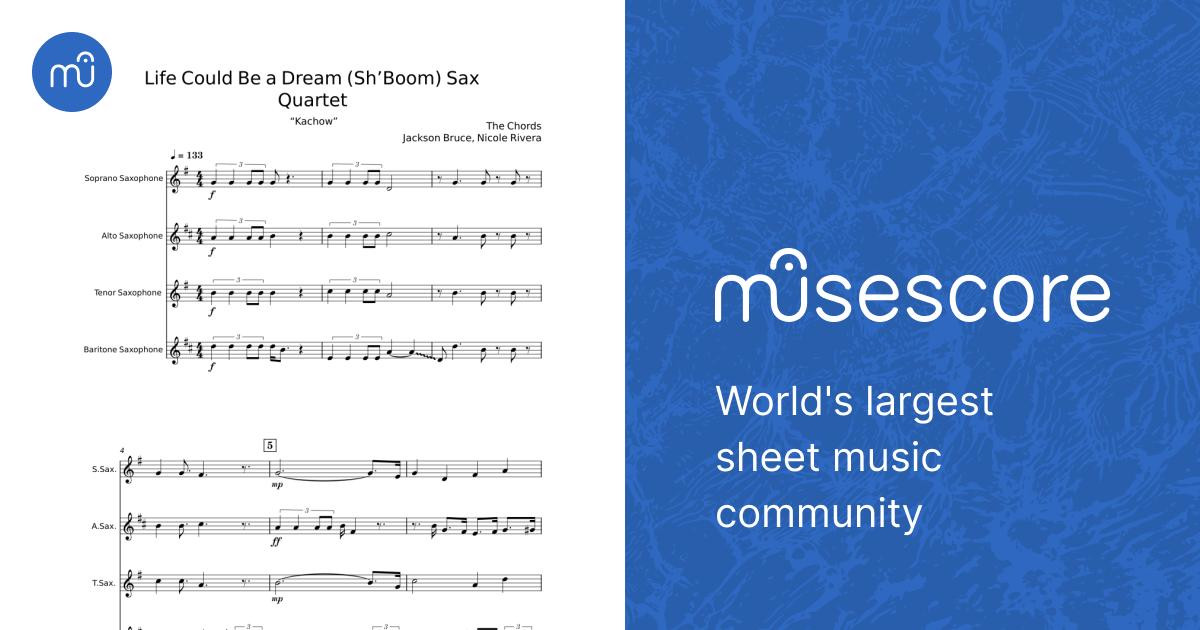 Sh-boom (Life Could Be A Dream) - The Chords Sheet music for Saxophone ...