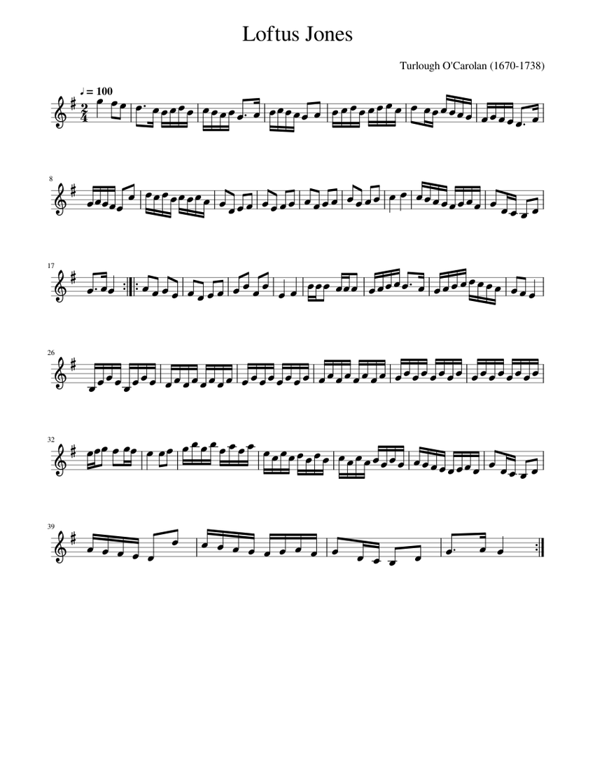 Loftus Jones Sheet music for Piano (Solo) | Musescore.com