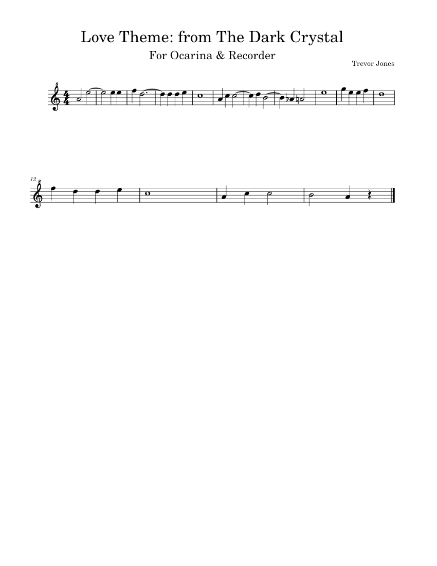 The Dark Crystal Overture – Trevor Jones Love Theme - Credits Sheet ...
