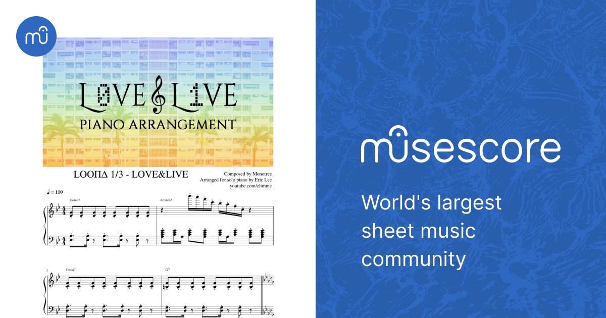 Love & Live – LOONA 1/3 love live Sheet Music for Piano (Solo) Easy ...