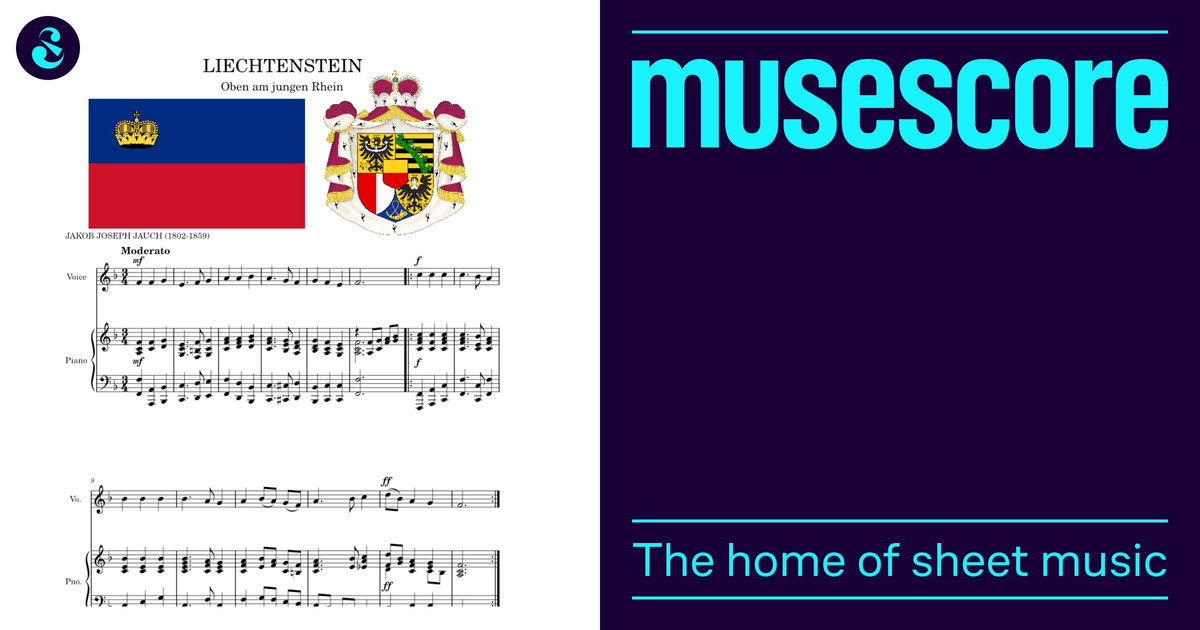 Liechtenstein National Anthem Sheet Music for Piano, Voice (other ...