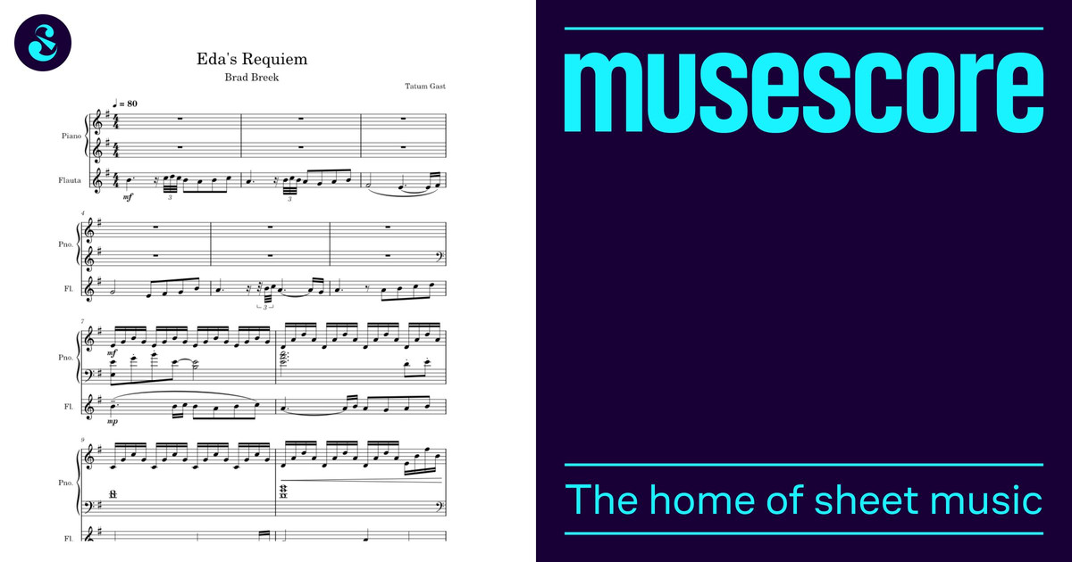 Eda's Requiem (duet – Piano,Flauta ) Sheet music for Piano, Flute (Solo ...