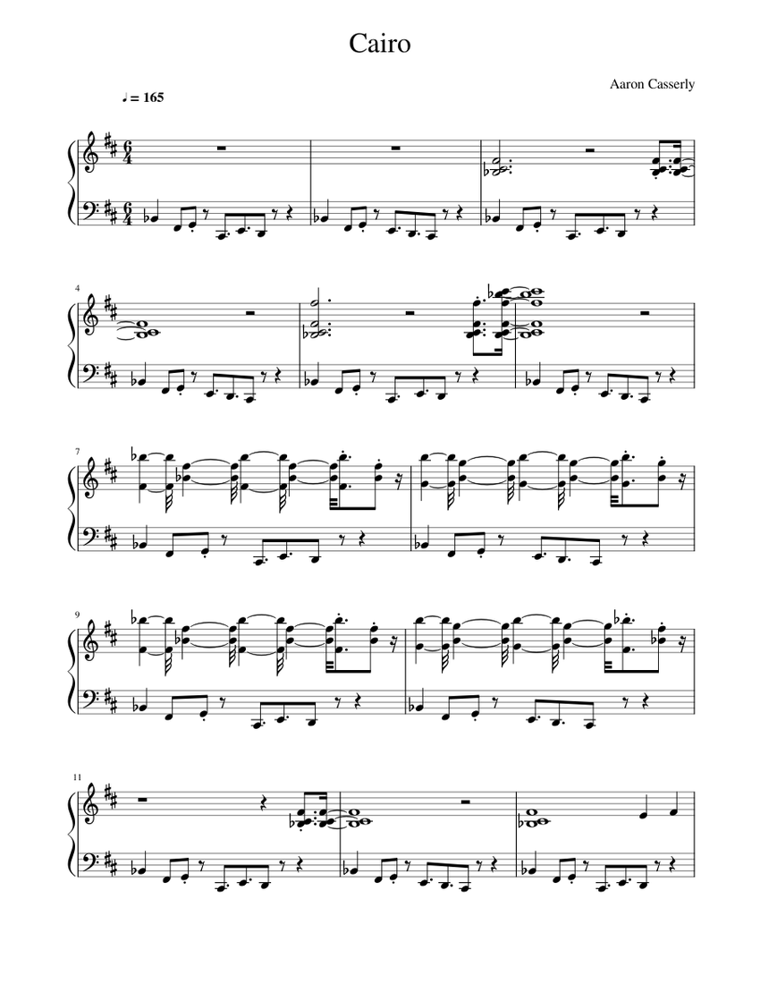 Cairo Sheet music for Piano (Solo) | Musescore.com