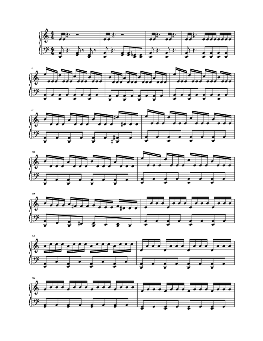 Short but sweet and also very unoriginal (just like me lol) Sheet Music ...