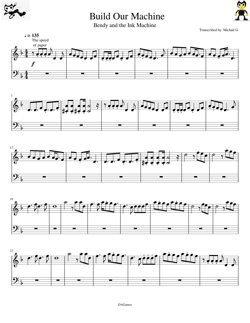 Build_Our_Machine Sheet music for Piano (Solo) | Musescore.com
