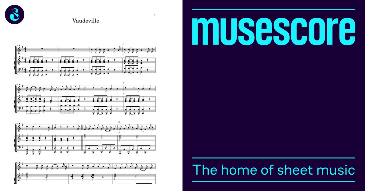 Vaudeville Sheet music for Piano, Violin (Solo) | Musescore.com