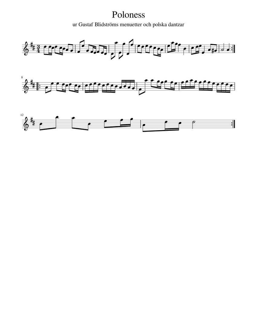 Poloness Sheet music for Piano (Solo) | Musescore.com