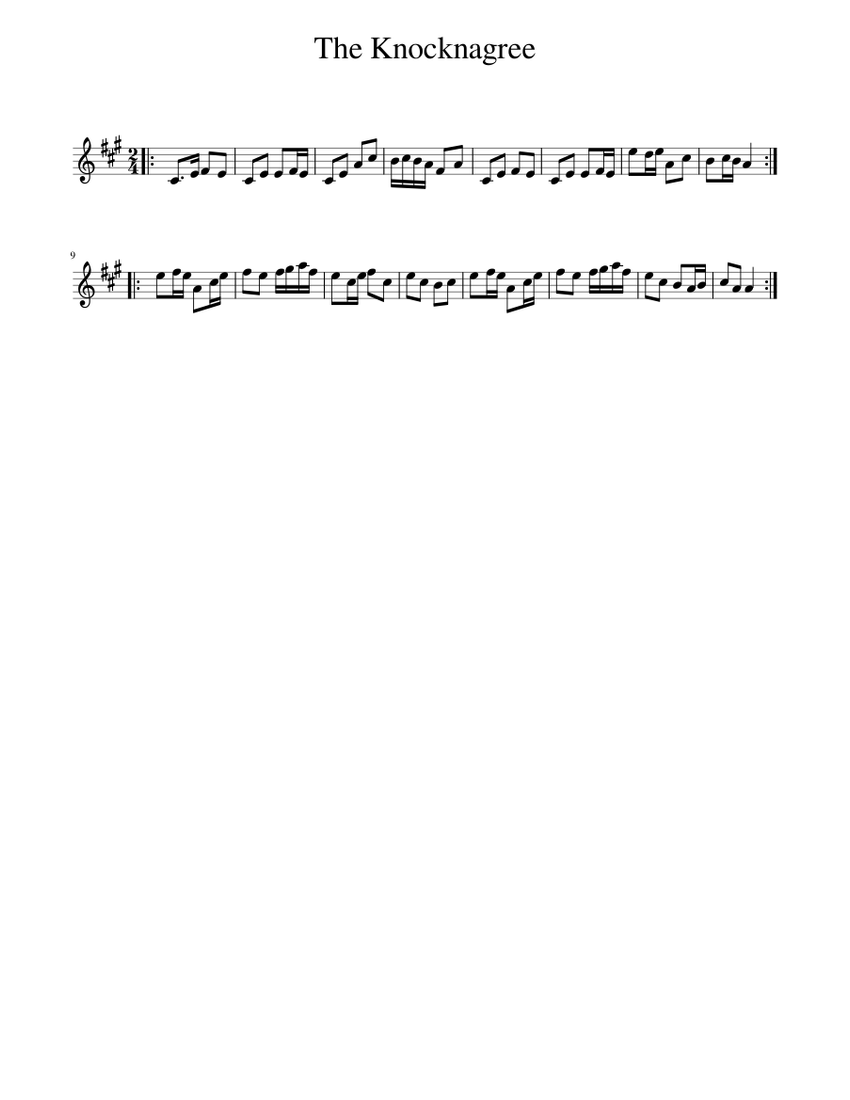 The Knocknagree Sheet music for Piano (Solo) Easy | Musescore.com