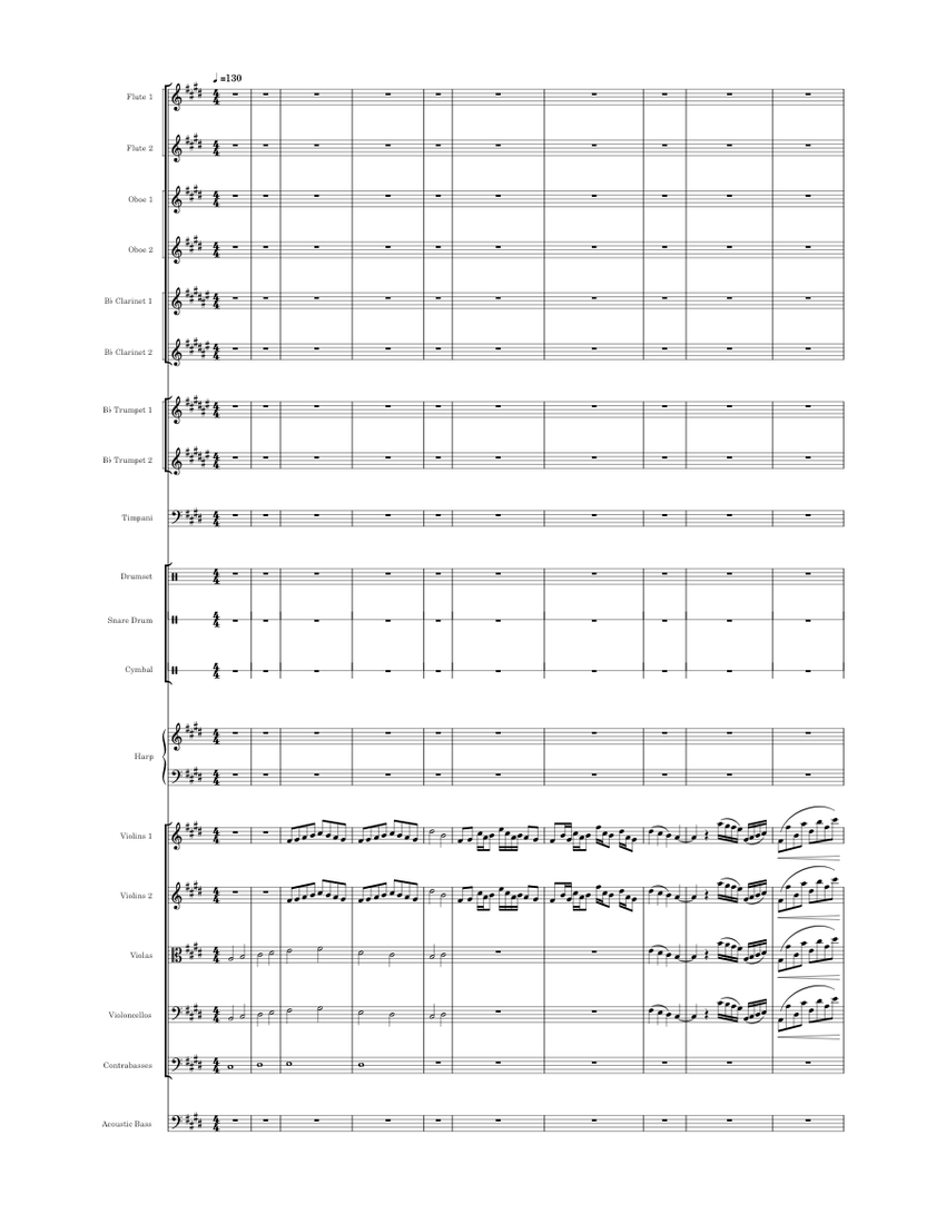 Symphony Of November – Steven C. Kendall Sheet music for Flute, Oboe, Clarinet in b-flat ...