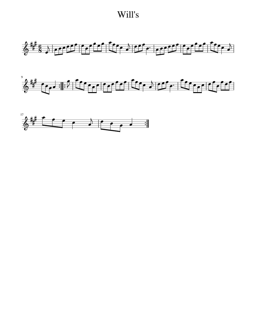 Will's Sheet music for Piano (Solo) Easy | Musescore.com