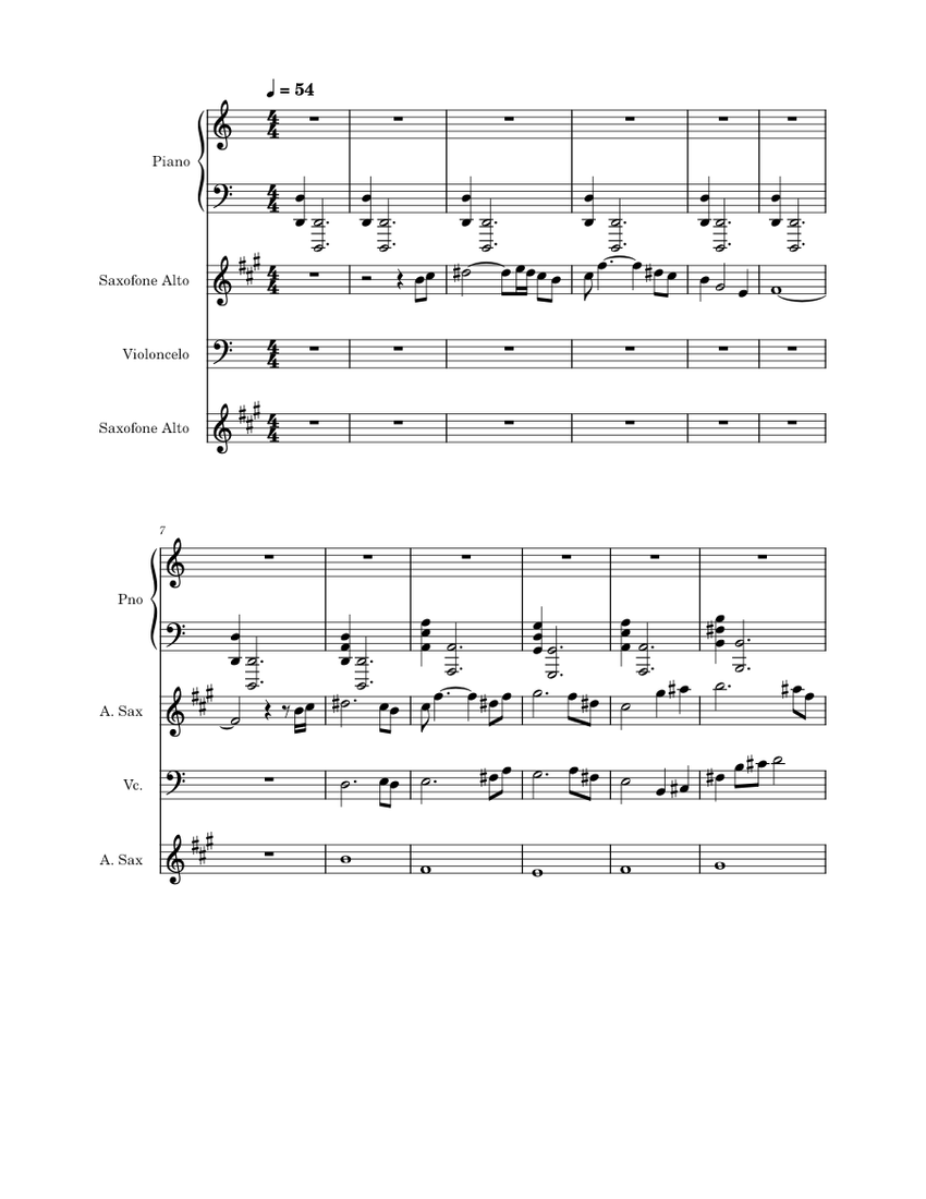 Titanic Suite corridido.sax Sheet music for Piano, Saxophone alto ...