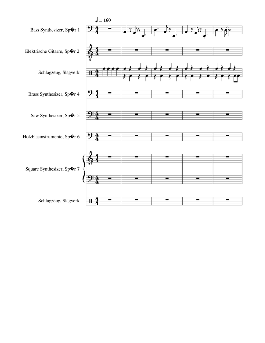 Mighty Giant Run – openTTD Sheet music for Guitar, Bass guitar, Drum group, Synthesizer & more ...