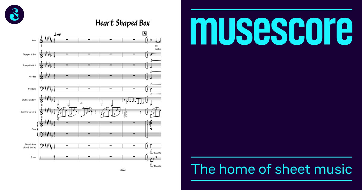 Heart shaped box – Nirvana Sheet Music and Tab with Chords for Piano ...