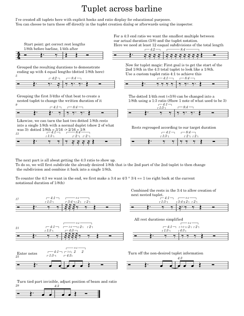 302772 Uneven Tuplet Across Barlines Sheet music for Piano (Solo) Easy | Musescore.com