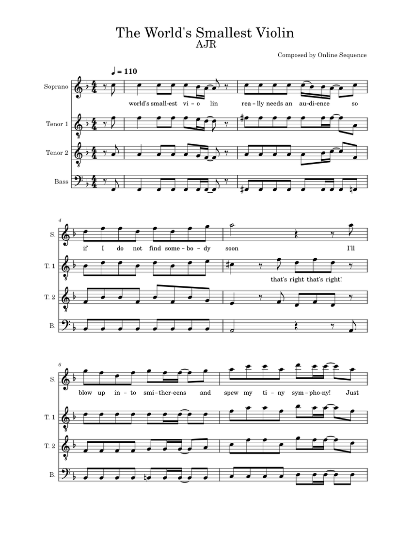 Sad Song on the World's Smallest Orchestra – Vincent Perez The World's ...