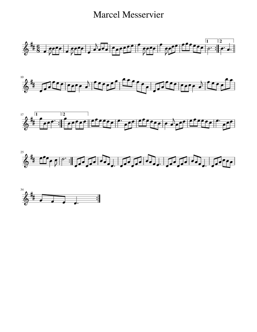 Marcel Messervier Sheet music for Piano (Solo) Easy | Musescore.com