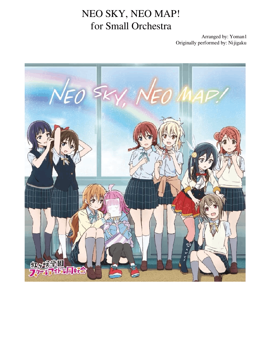 NEO SKY, NEO MAP! Sheet Music for Piano, Flute, Oboe, Clarinet in b-flat & more instruments ...