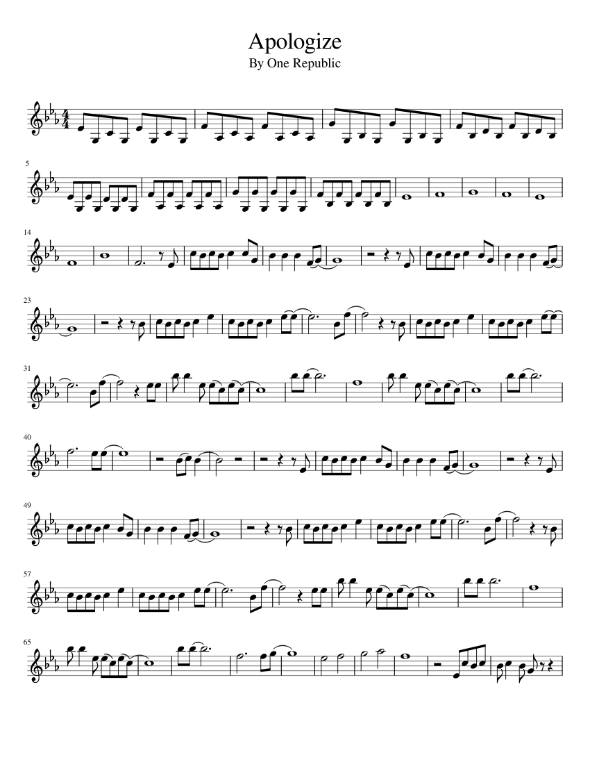 onerepublic apologize