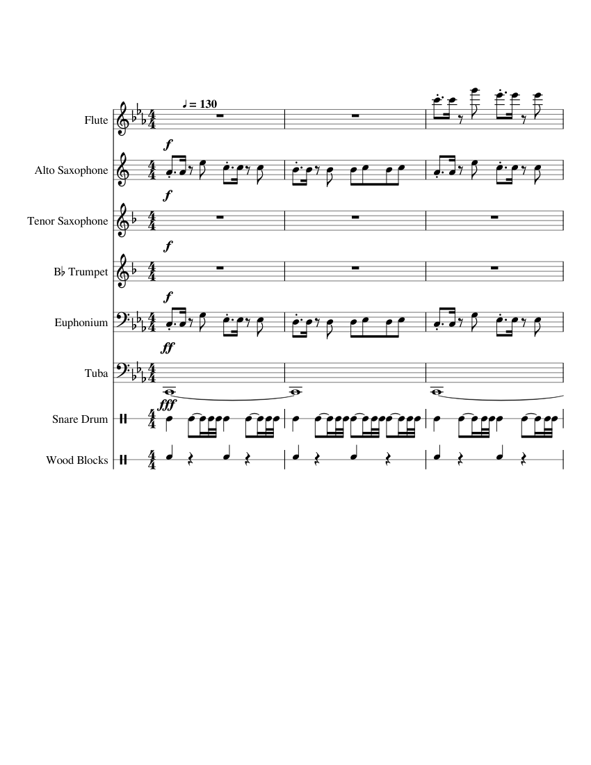 Idol BTS Sheet Music for Euphonium, Tuba, Flute, Saxophone alto & more instruments (Marching ...